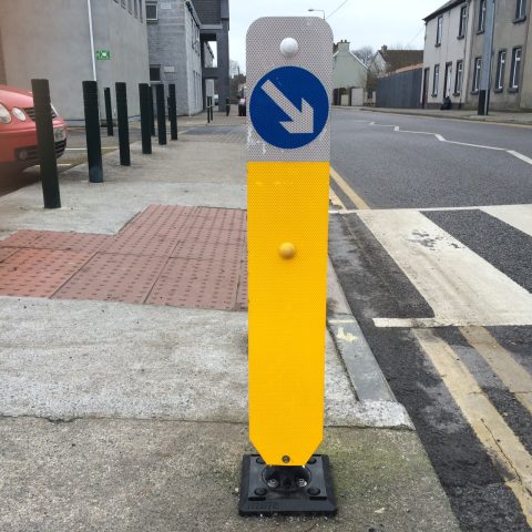 Narrow Hazard Marker Bollards | PWS Signs