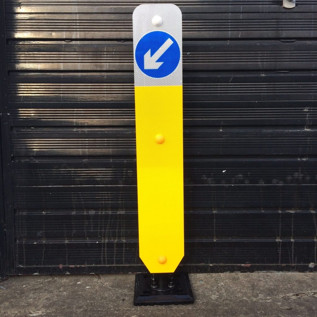Narrow Hazard Marker Bollards | PWS Signs